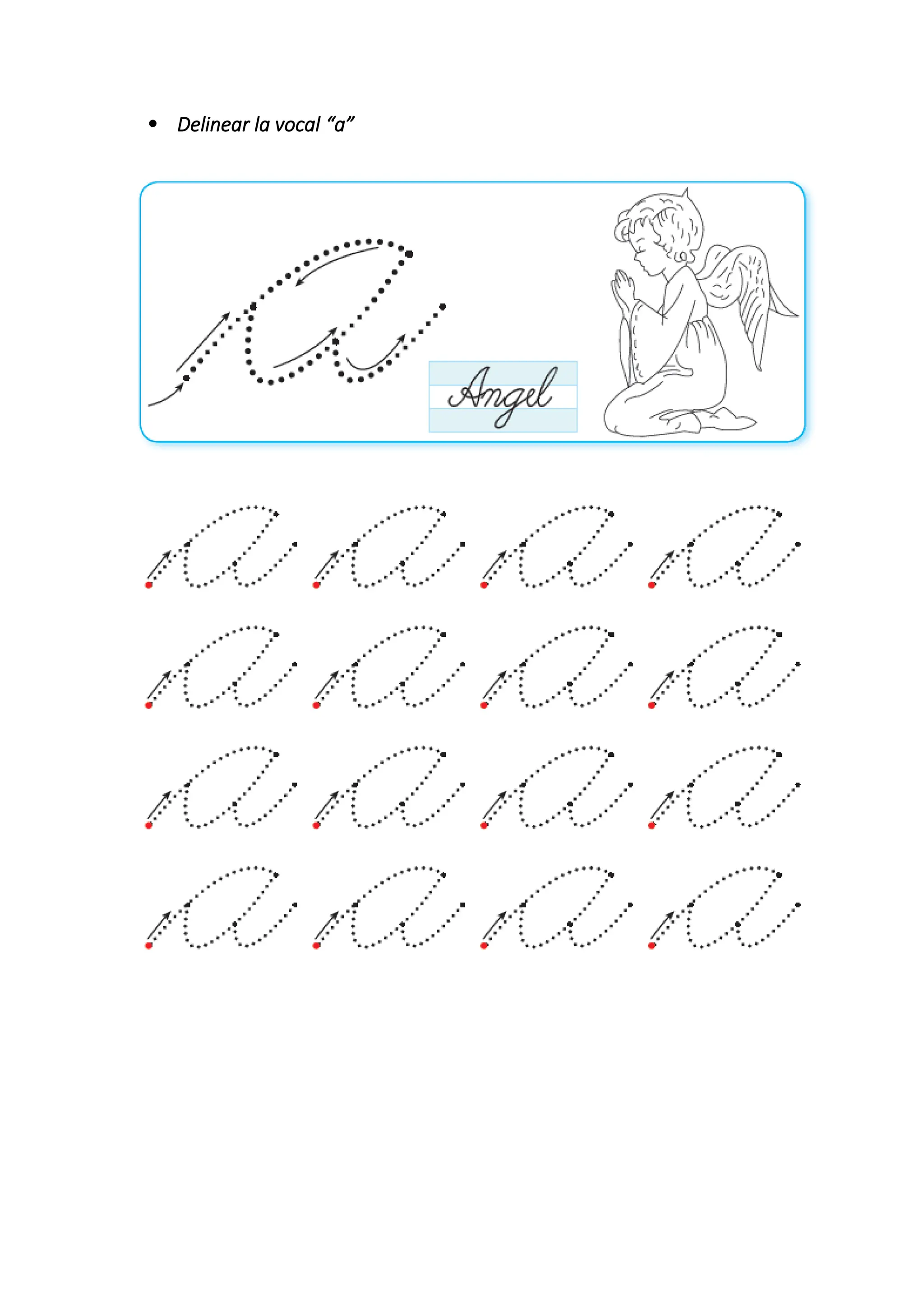 TRAZO DE LAS VOCALES A,E,I,O,U Y TRABAJAR | PDF