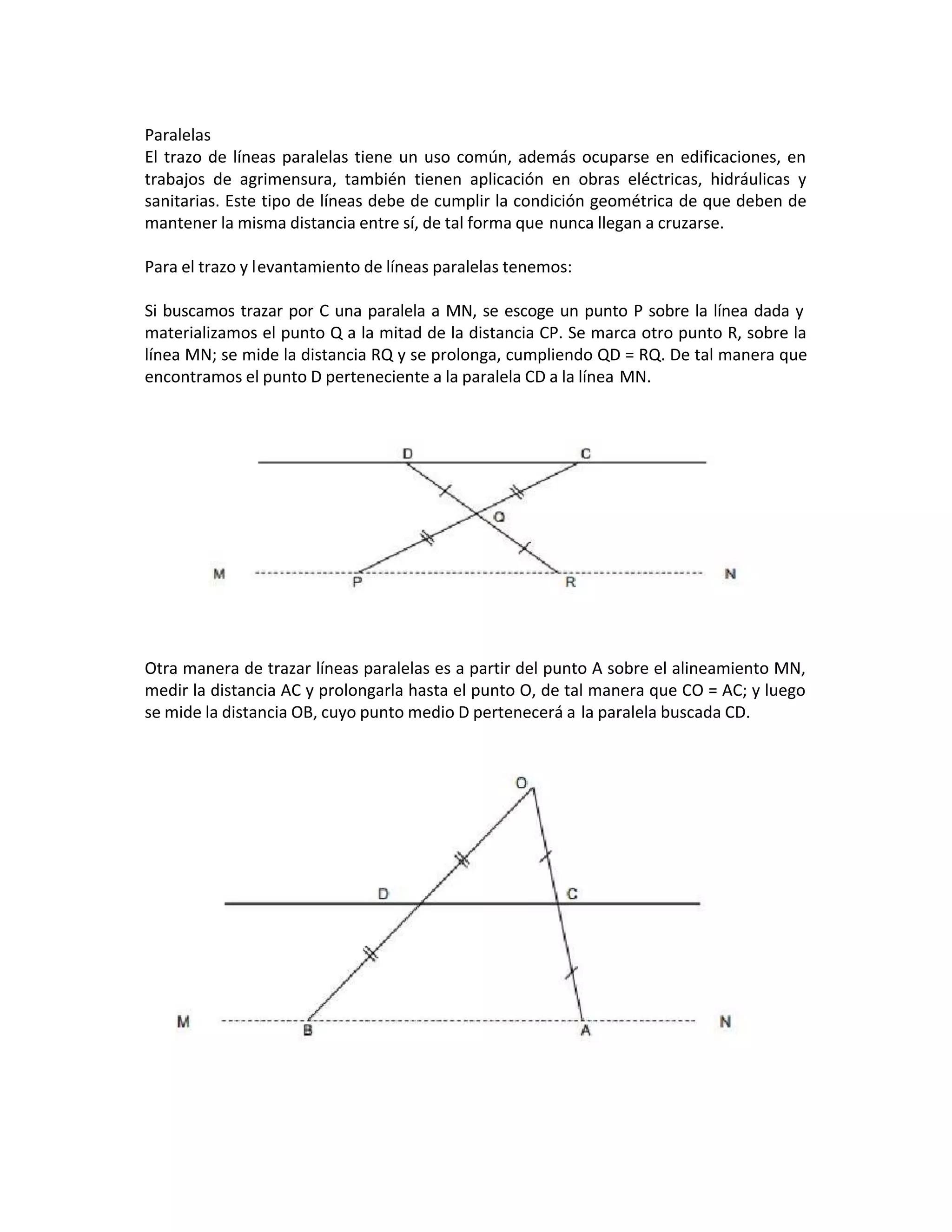 Trazo de perpendiculares y paralelas | PDF