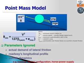 Trb 15 1578--Vehicle motion on sharp curves with steep grades | PPT