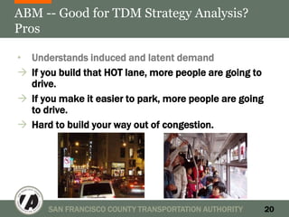 Analyzing Travel Demand Management Strategies: the Promise of Activity ...