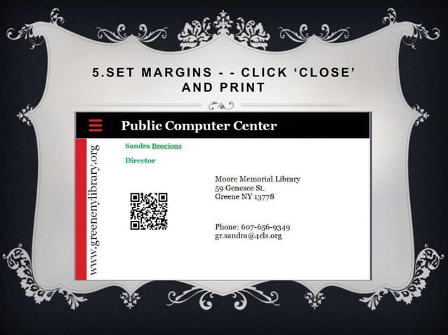 Using publisher to design and print business cards | PPTX