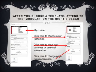 Using publisher to design and print business cards | PPTX