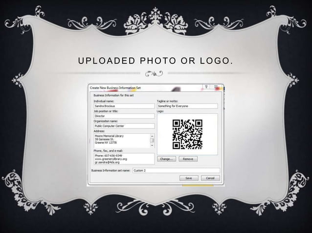 Using publisher to design and print business cards | PPTX