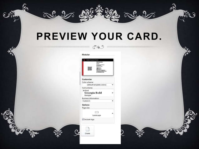 Using publisher to design and print business cards | PPTX
