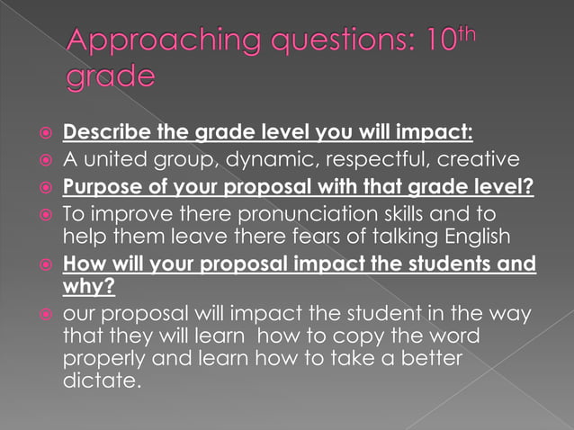 english week proposal | PPTX