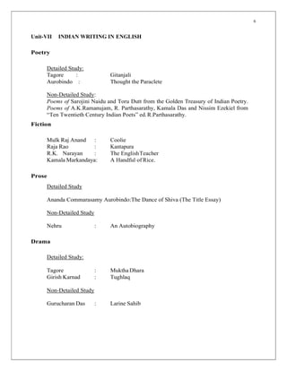 TRB PG English Syllabus - Sura Books | PDF