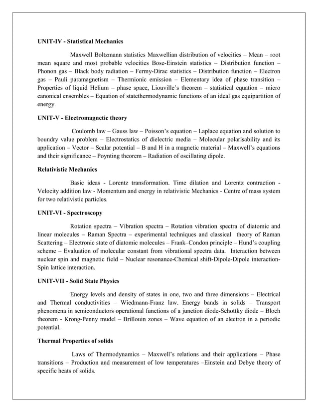 TRB Exam Physics Syllabus - Sura Books | PDF