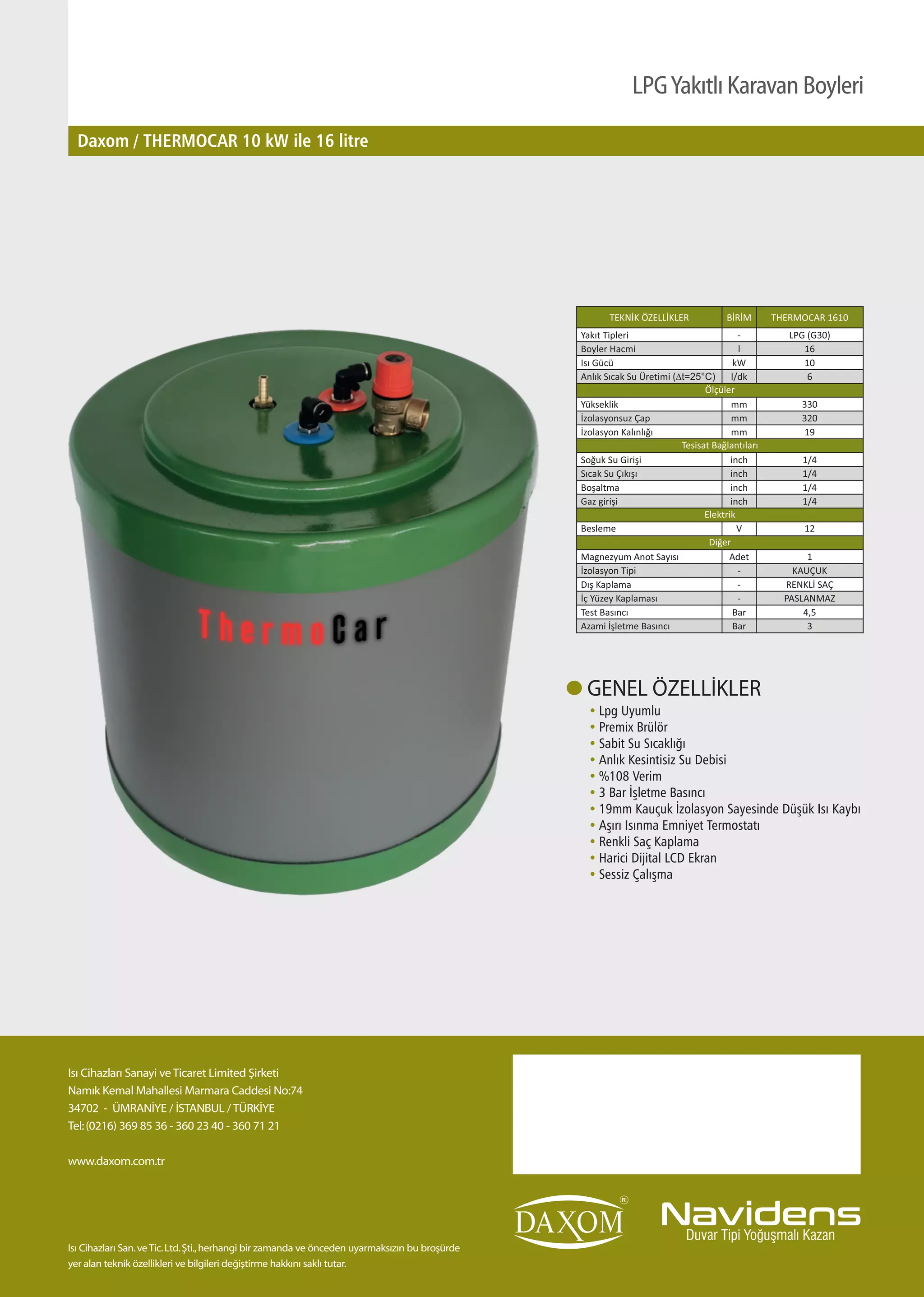 12 Volt DC RV Gas boiler | PDF