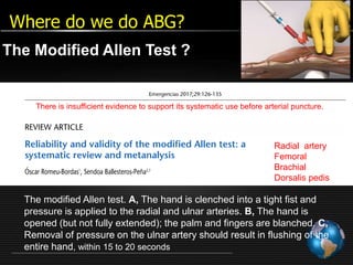 arteial blood gas analysis 2019 | PPT