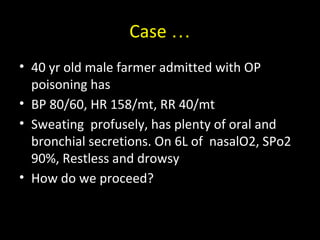 organophosphorous poisoning management in ICU | PPT