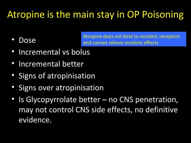 organophosphorous poisoning management in ICU | PPT | Brain and Nervous ...