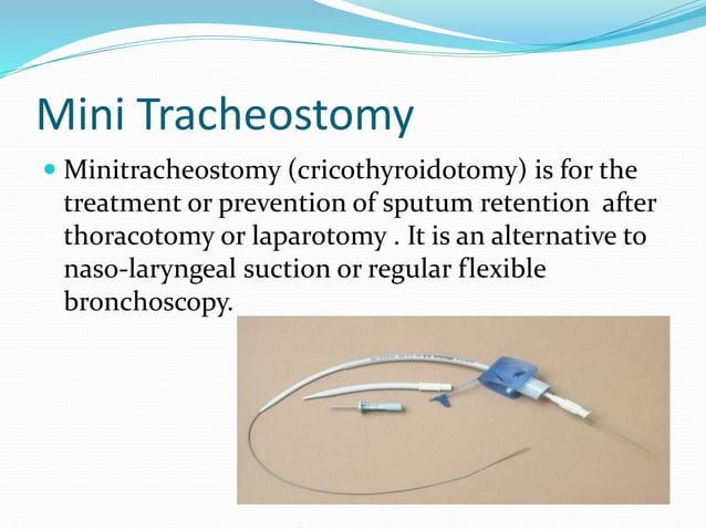 Tracheostomy | PPTX | Lung and Respiratory Health | Diseases and Conditions