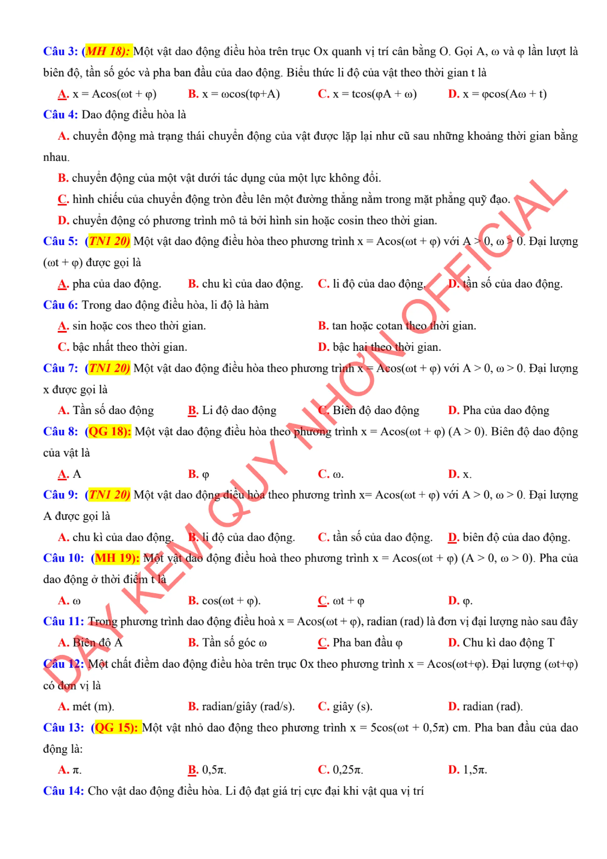 TRẮC NGHIỆM THEO BÀI VẬT LÝ 11 (HK1 + HK2) - KẾT NỐI TRI THỨC 2024 - BẢN ĐẸP (LÝ THUYẾT, KIỂM ...