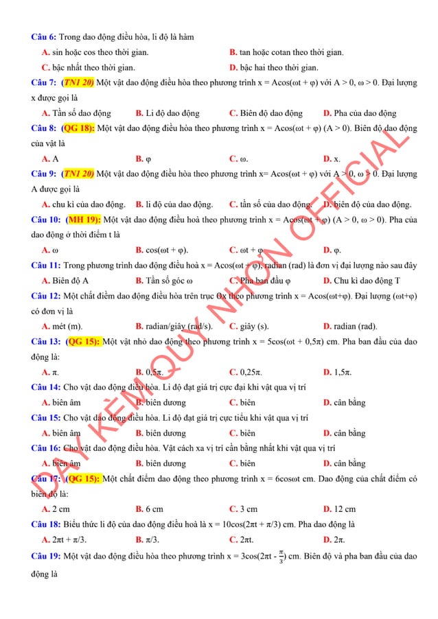 TRẮC NGHIỆM THEO BÀI VẬT LÝ 11 (HK1 + HK2) - KẾT NỐI TRI THỨC 2024 - BẢN ĐẸP (LÝ THUYẾT, KIỂM ...