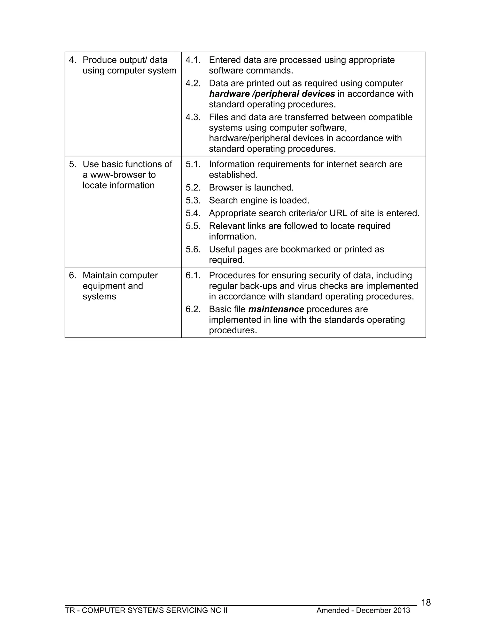 Tr computer systems servicing nc ii | PDF