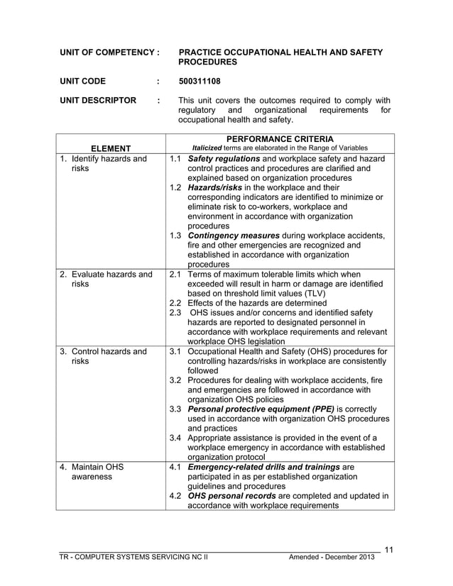 Tr computer systems servicing nc ii | PDF