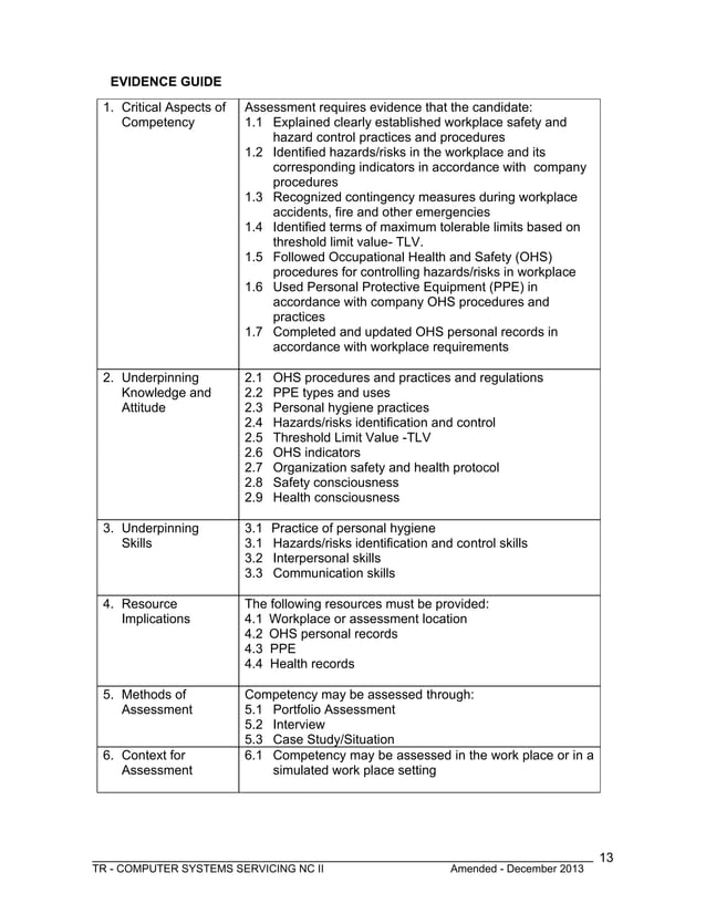 Tr computer systems servicing nc ii | PDF
