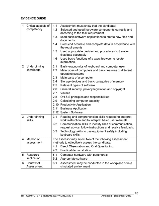 Tr computer systems servicing nc ii | PDF