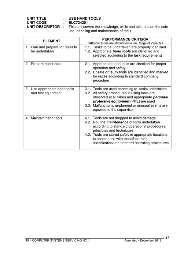Tr computer systems servicing nc ii | PDF