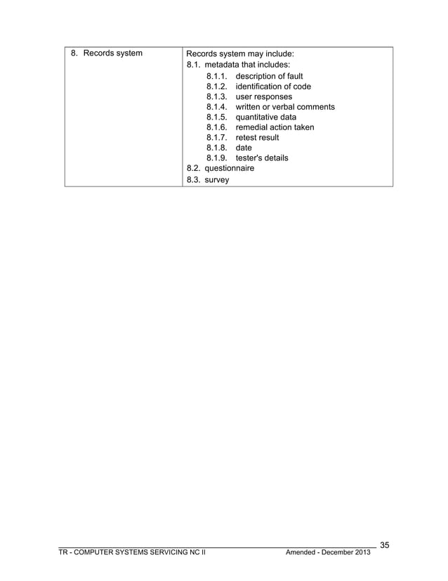 Tr computer systems servicing nc ii | PDF