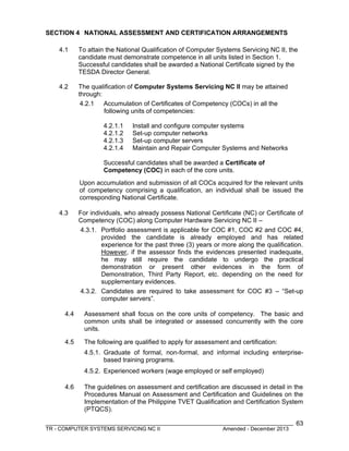 Tr computer systems servicing nc ii | PDF