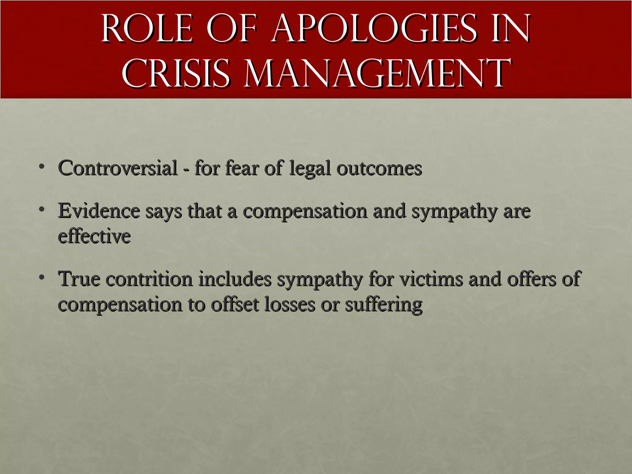 TR crisis management | PPT