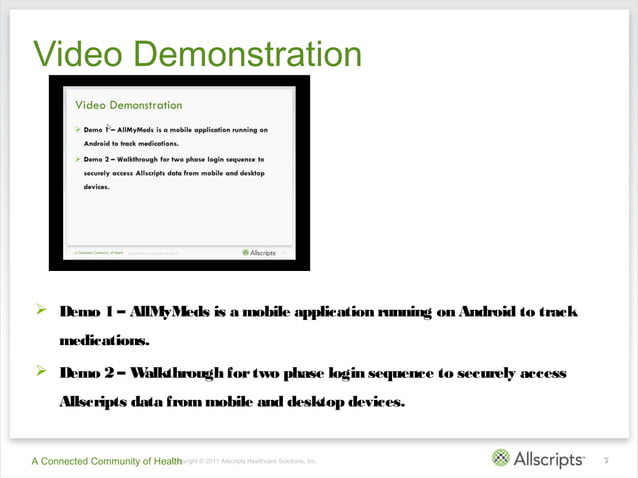 TRCS_Allscripts_Phase 1 | PPT