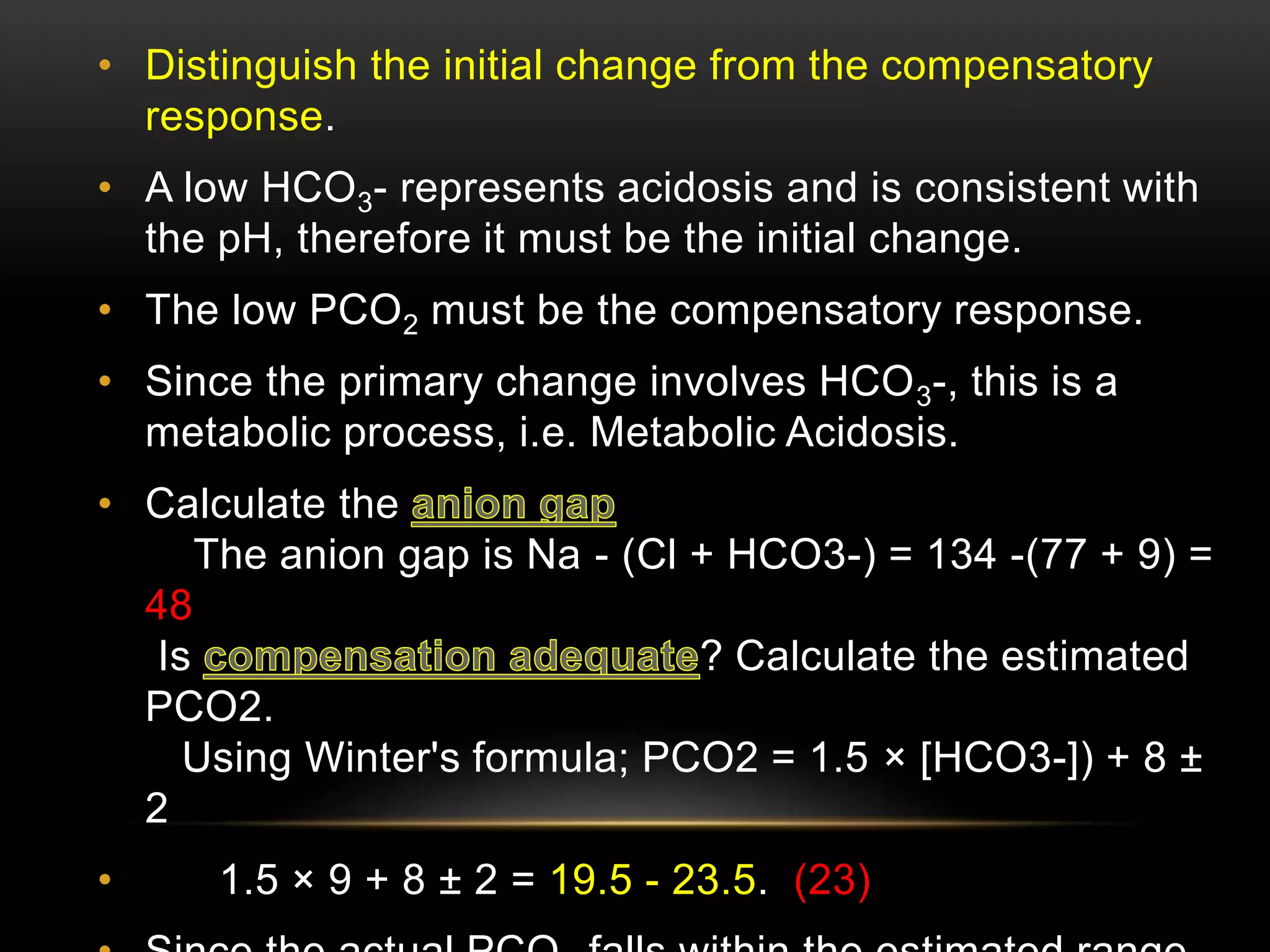 Metabolic acidosis- Systematic analysis | PPTX