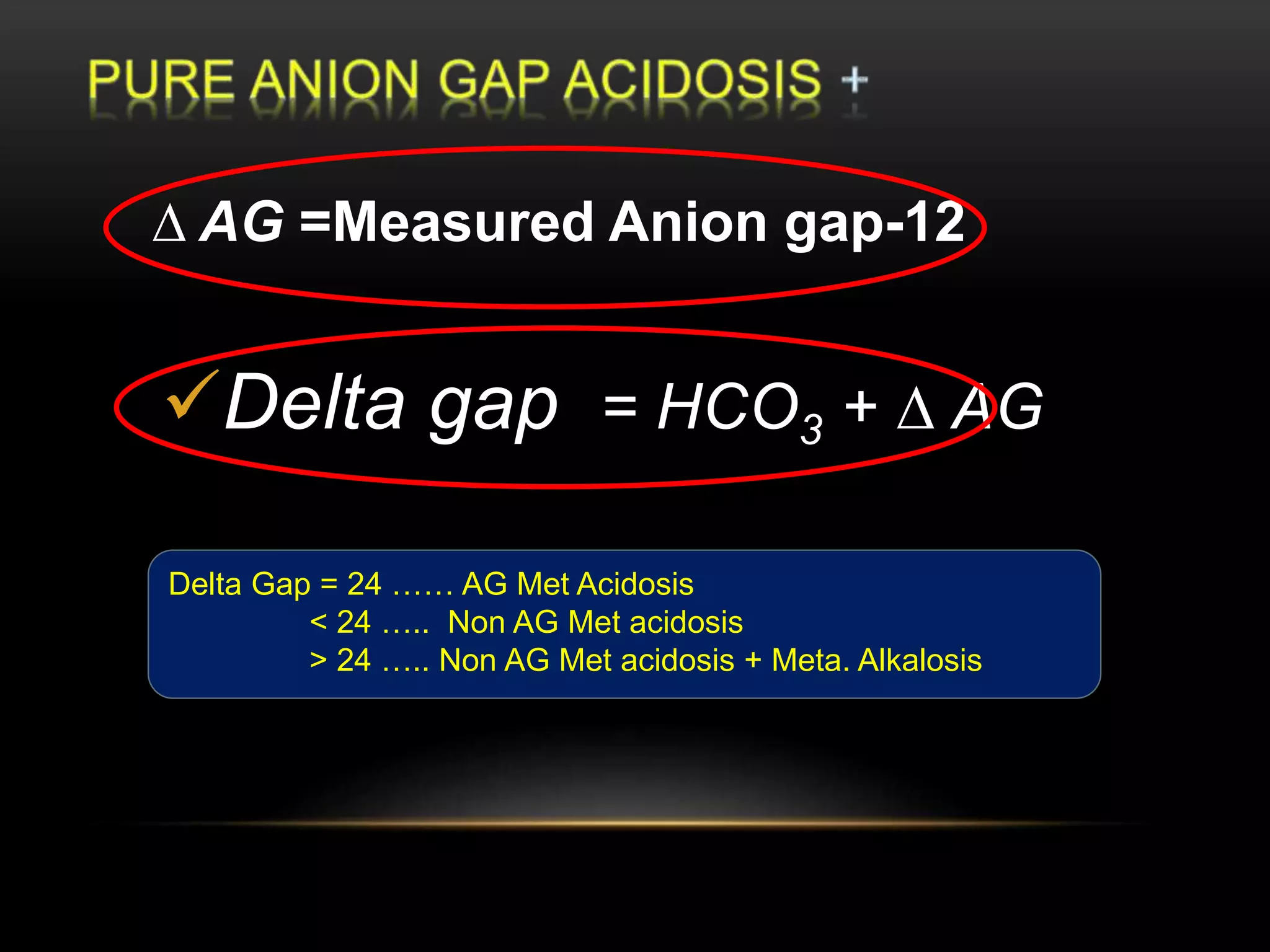 Metabolic acidosis- Systematic analysis | PPTX