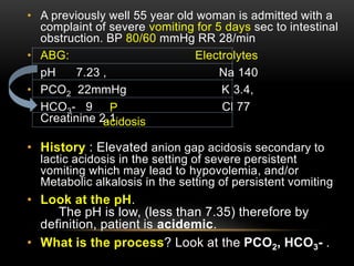 Metabolic acidosis- Systematic analysis | PPTX