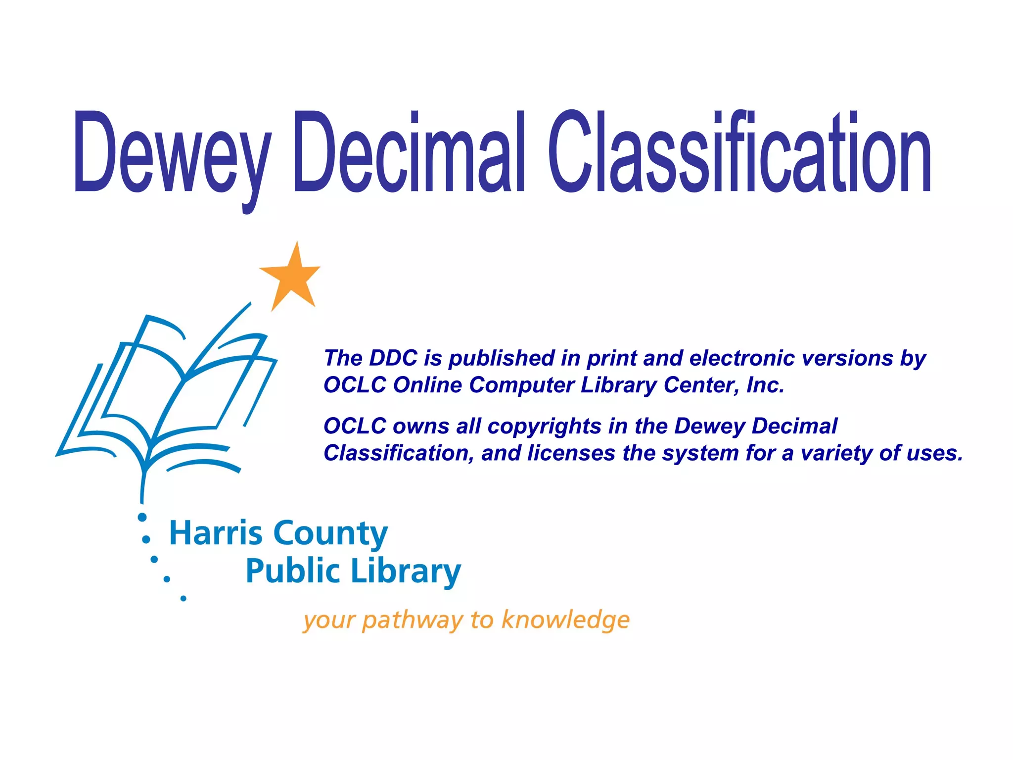 Dewey Decimal Classification | PPS
