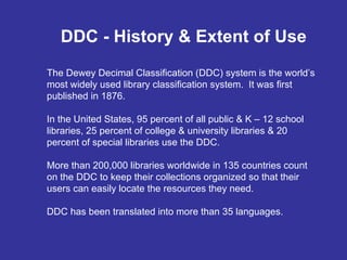 Dewey Decimal Classification | PPS