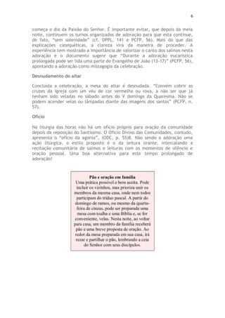 Tríduo pascal - indicações litúrgico-pastorais | PDF