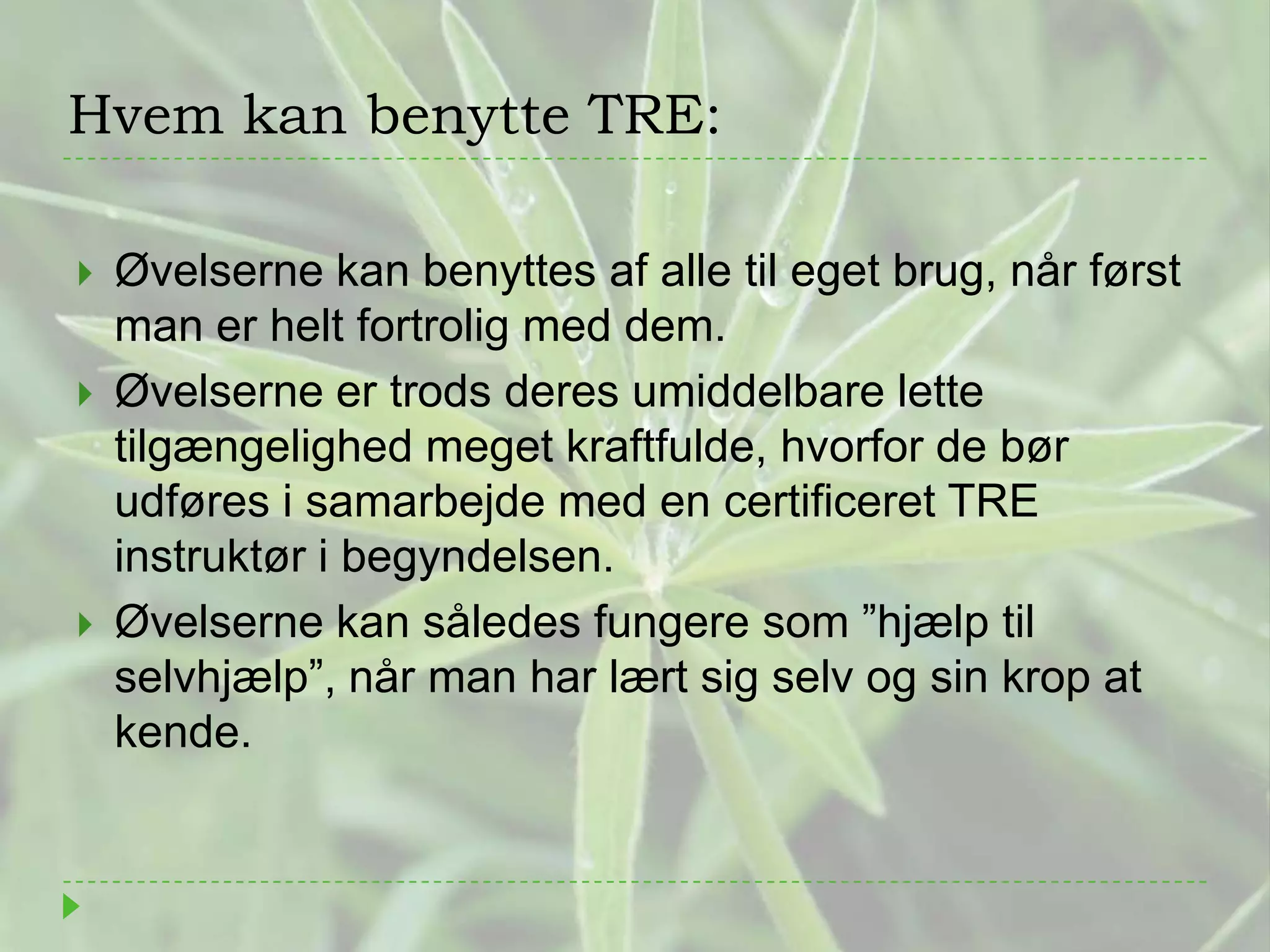 Tre tension and trauma releasing exercises. | PPTX