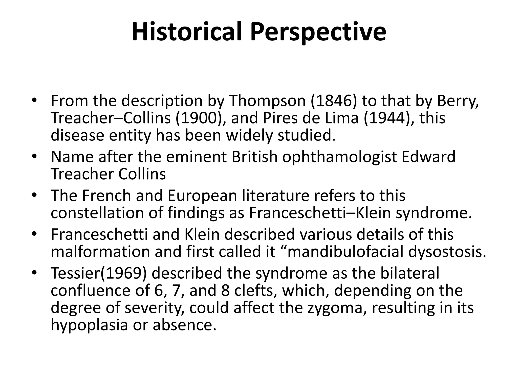 Treacher colllins syndrome | PPTX