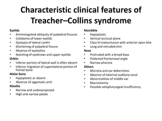 Treacher colllins syndrome | PPTX