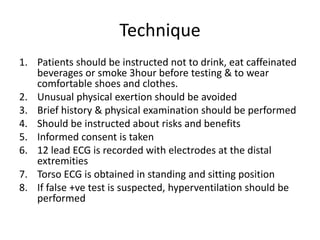 Stress test / Treadmill test | PPTX