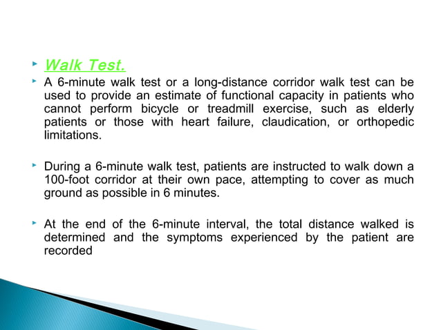 Treadmill test (TMT) | PPT