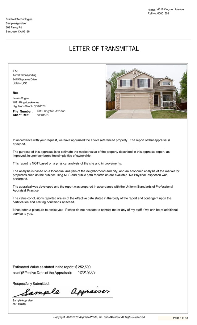 Collateral Valuation Report (CVR) | PDF | Houses | Real Estate