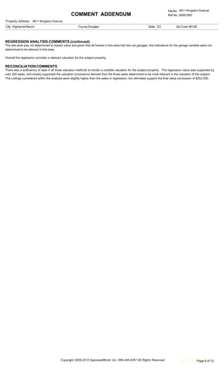 Collateral Valuation Report (CVR) | PDF