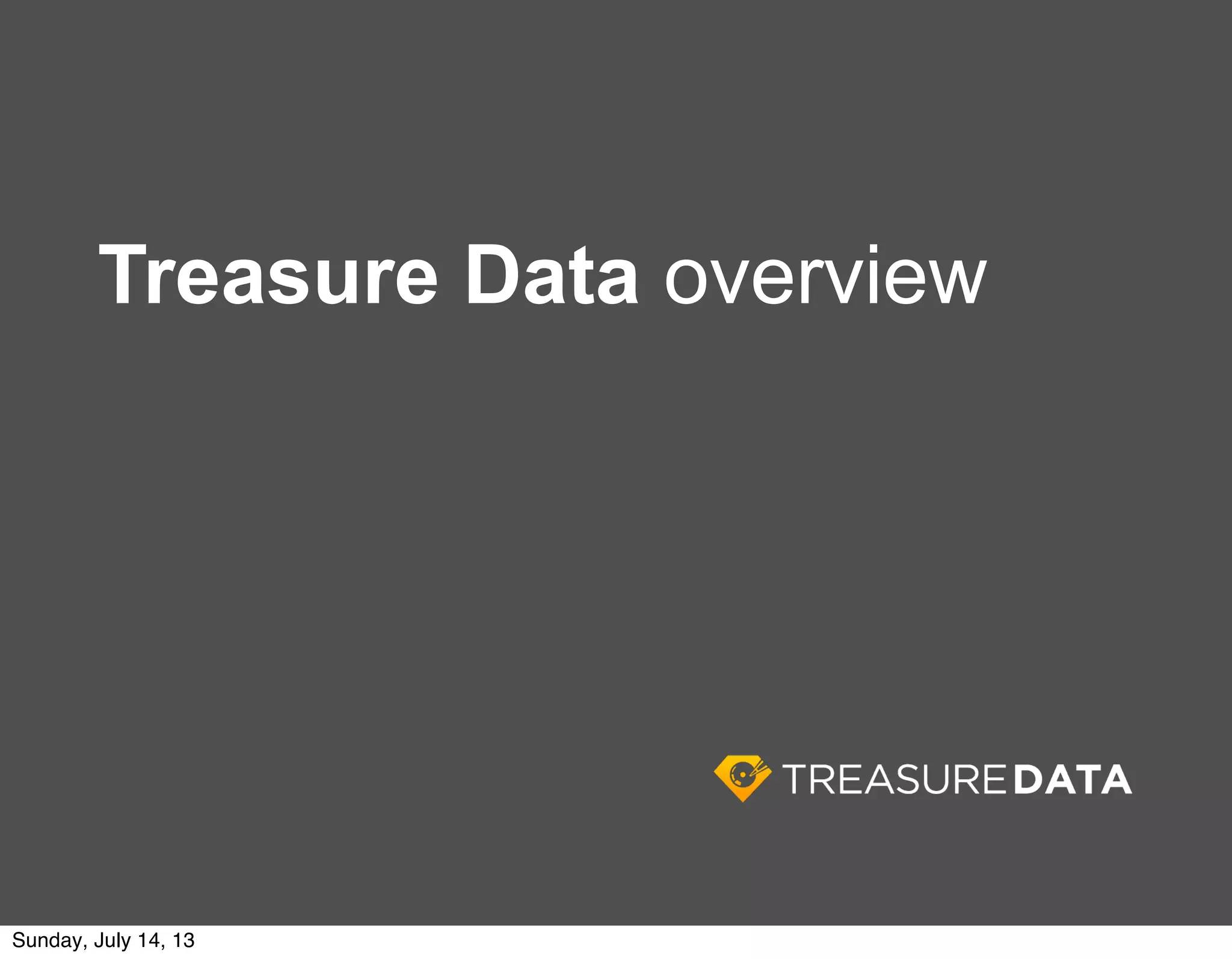 Treasure Data Cloud Strategy | PPT