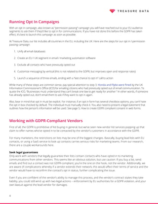 Treasure Data Marketers Guide to GDPR (Global Data Protection ...