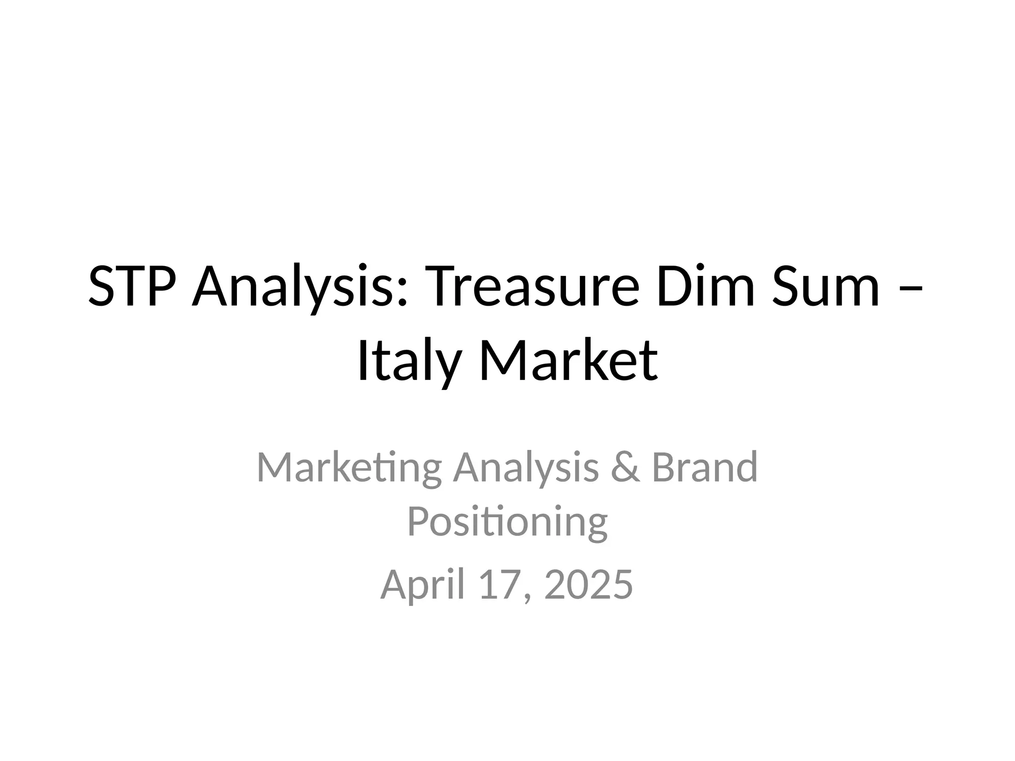 Treasure_Dim_Sum_STP_Italy.pptx implementing products | PPT