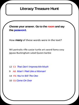 Treasure hunt final version | PPT