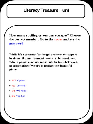 Treasure hunt final version | PPT