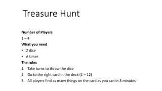 Treasure hunt game | PPTX