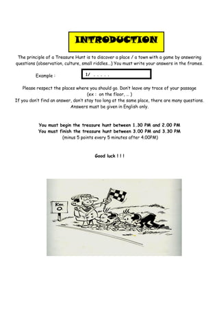 Treasure hunt quiz version 2018 | PDF