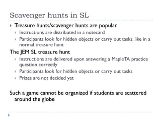Treasure hunts and educational games | PDF