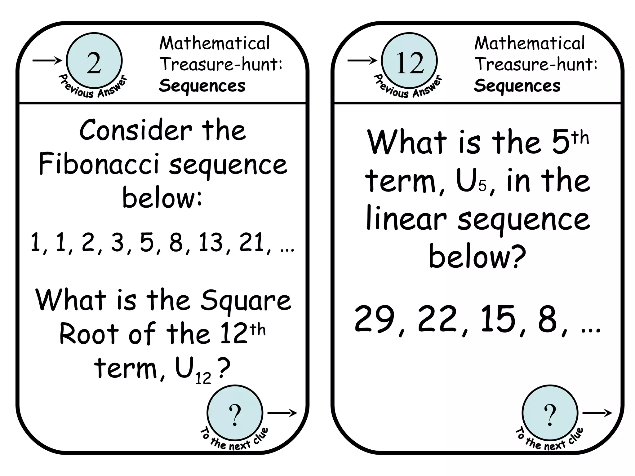 Treasure hunt sequences1296542856 | PPT