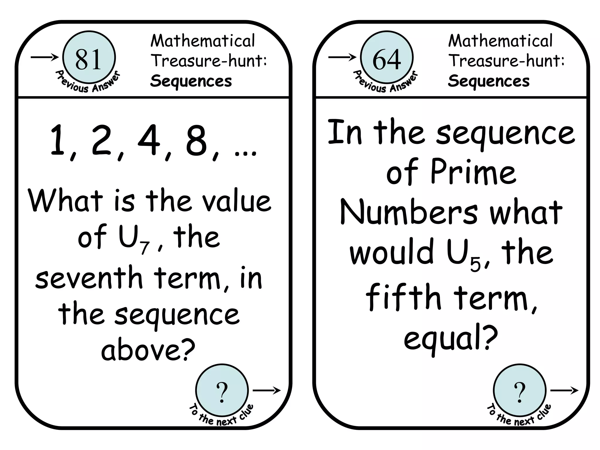 Treasure hunt sequences1296542856 | PPT